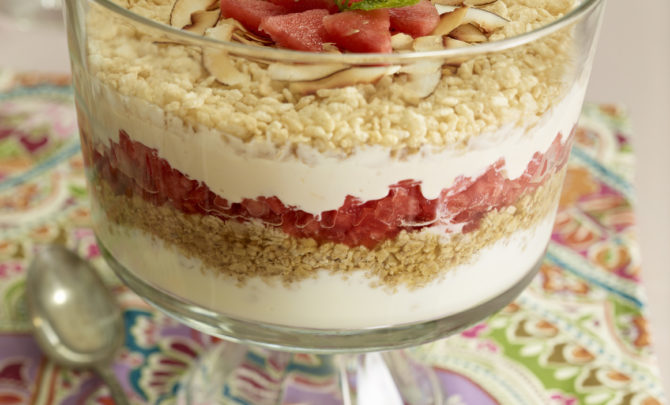 Watermelon Breakfast Trifle Recipe - Easy Kitchen